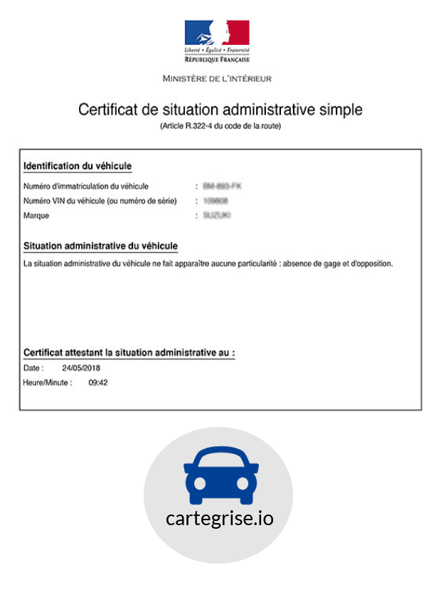 Comment obtenir un certificat de non gage pour une carte grise Comment obtenir un certificat de non gage pour une carte grise